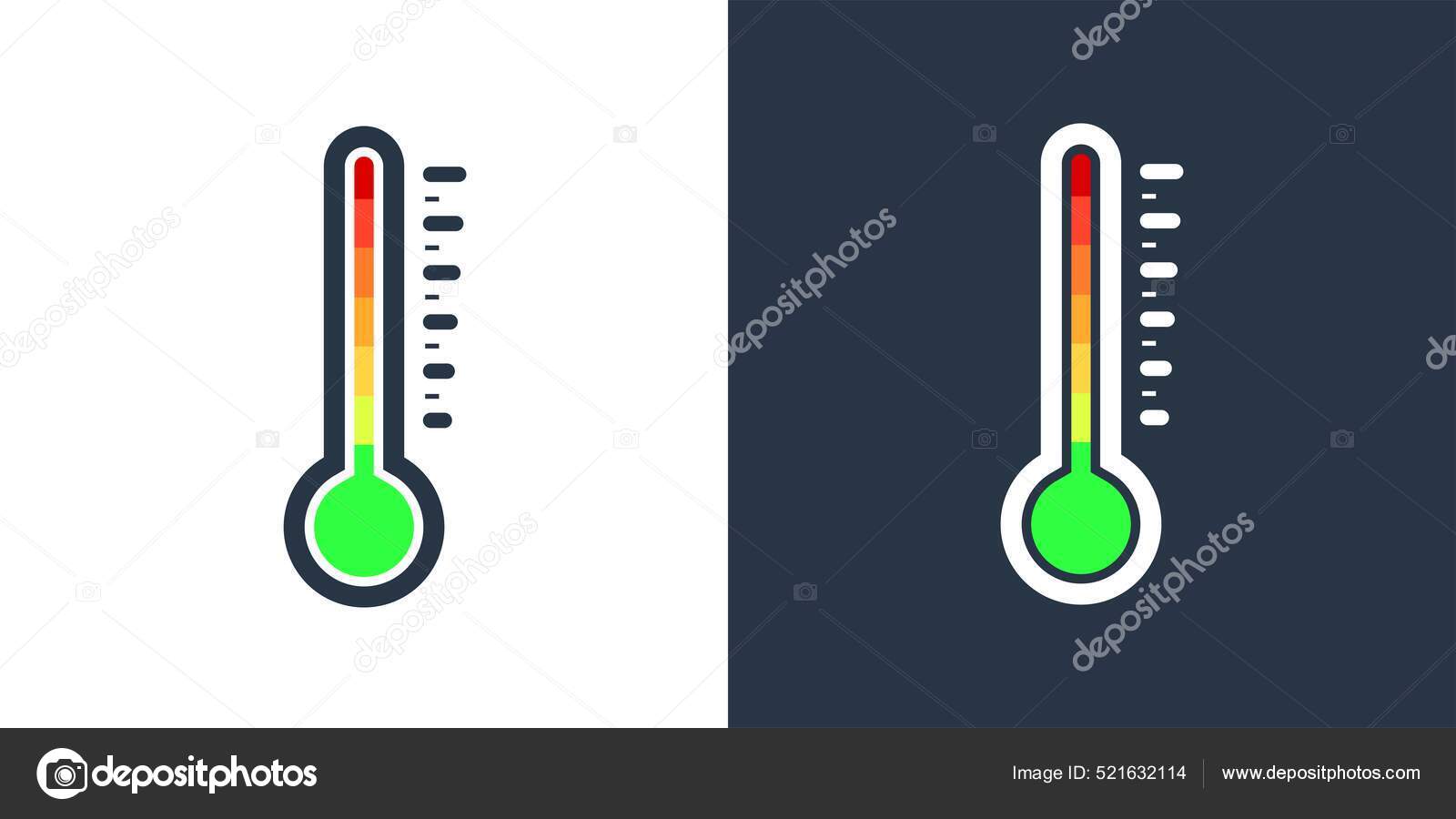Thermometer Measuring Hot Cold Temperature Scale Temperature Green Red ... Thermometer Measuring Hot Cold Temperature Scale Temperature Green Red ...