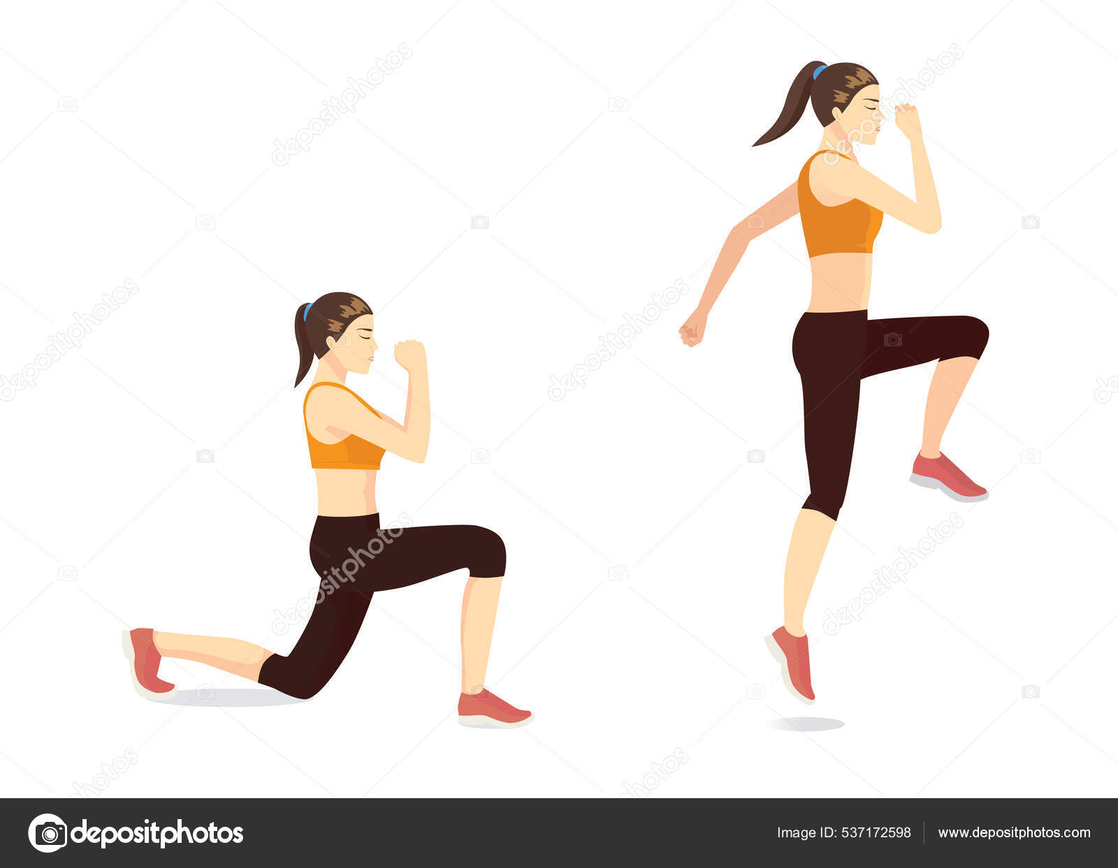 Lunges Clip Art