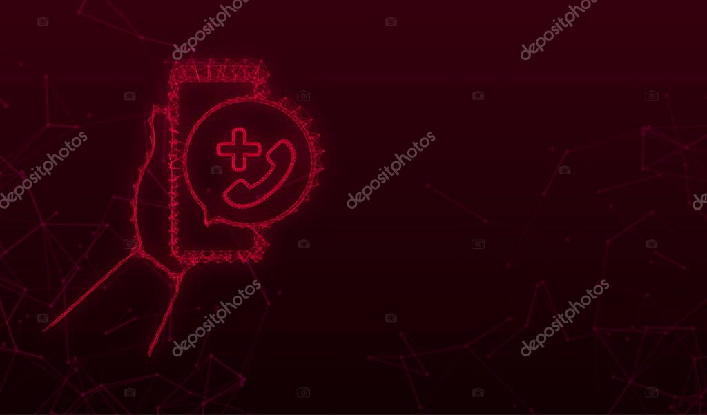 Llamada de emergencia SOS. 911 llamando al icono del plexo. Un grito de ayuda. Ilustraci n de ...