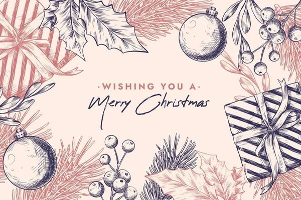 Vintage christmas love Vector Art Stock Images | Depositphotos