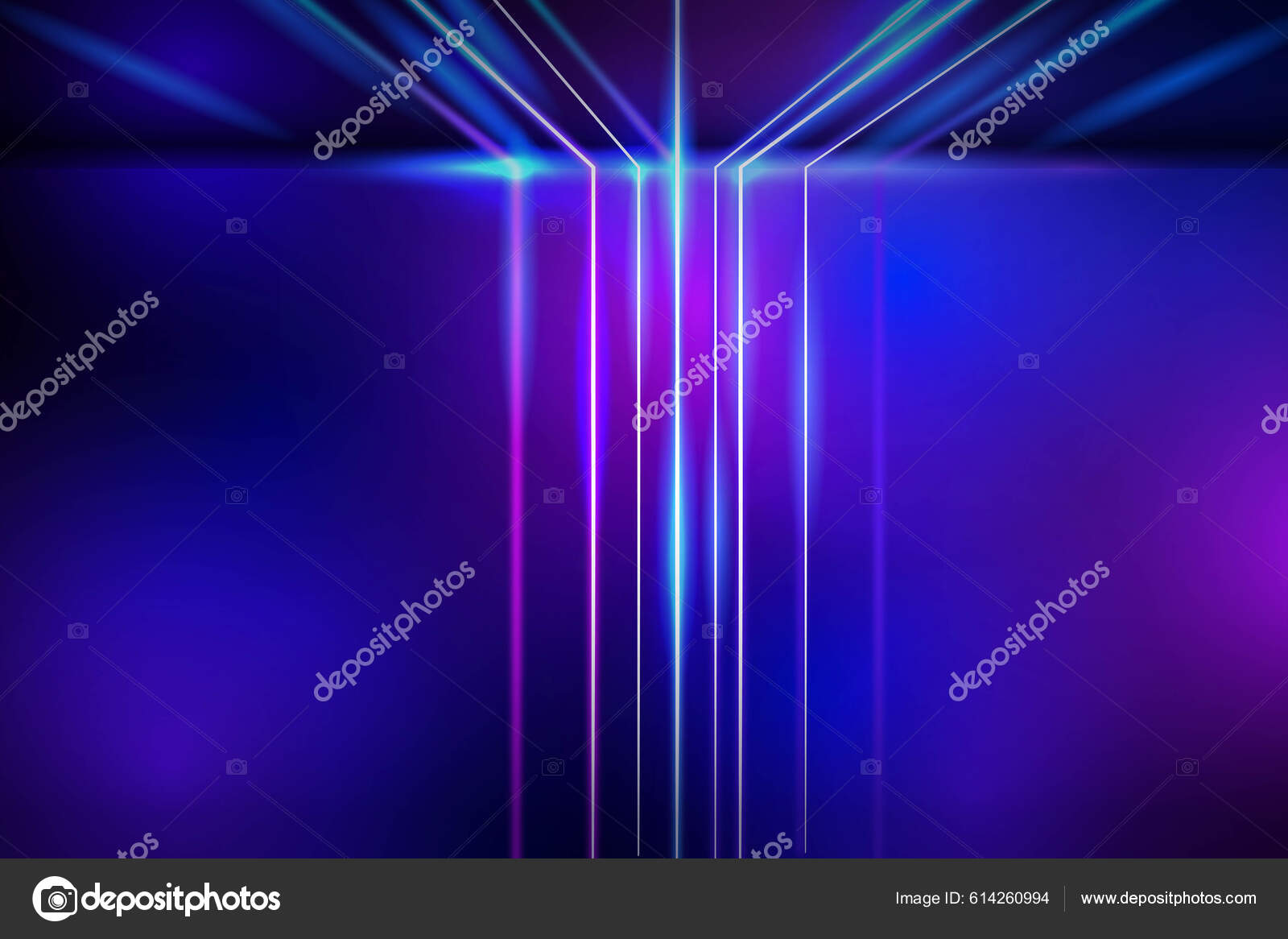 Realistic Neon Lights Lines Background Vector Design Illustration Stock ...