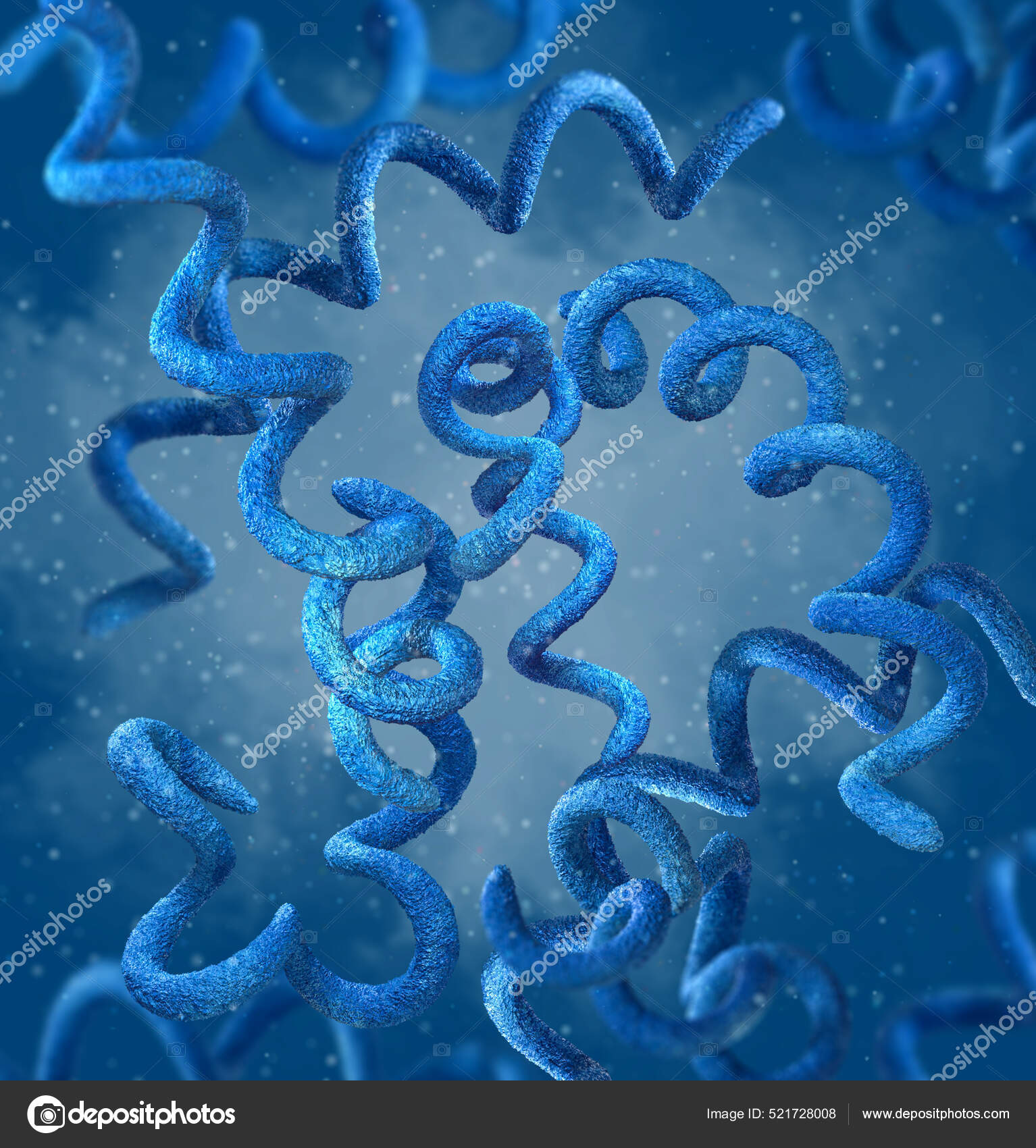 Medical Background Bacteria Spirochetes Unicellular Gram Negative ...