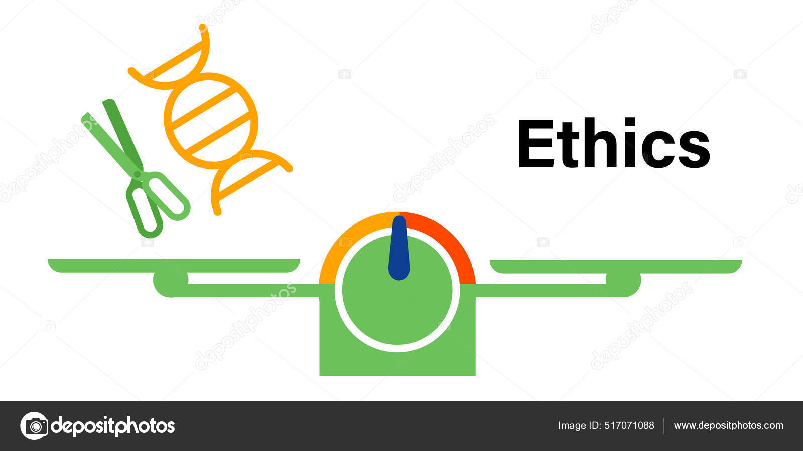 Ethics moral issue in gene DNA editing ethical dilemma on CRISPR Stock ...