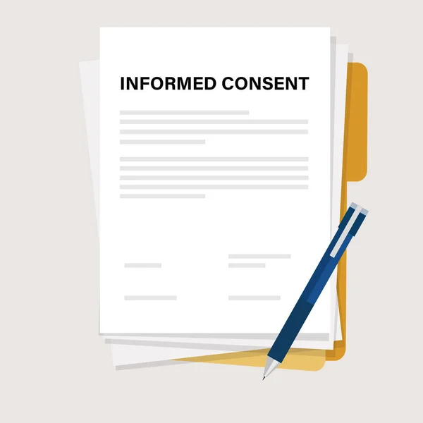 Informed consent form Vector Art Stock Images | Depositphotos