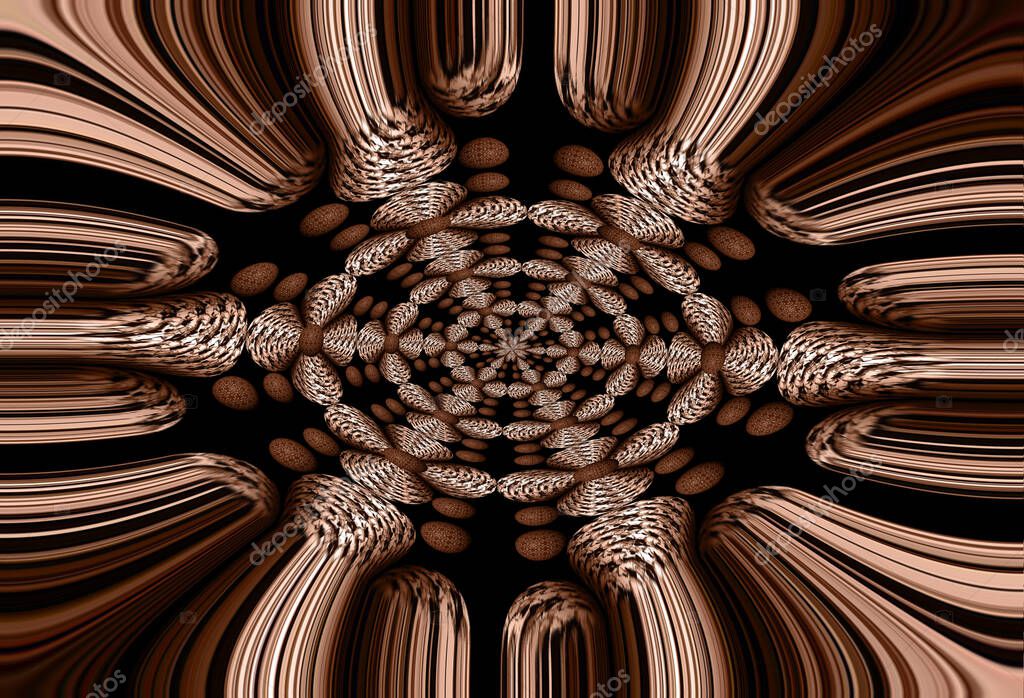 3d renderizado de arte abstracto 3d background.Colorful remolino ...