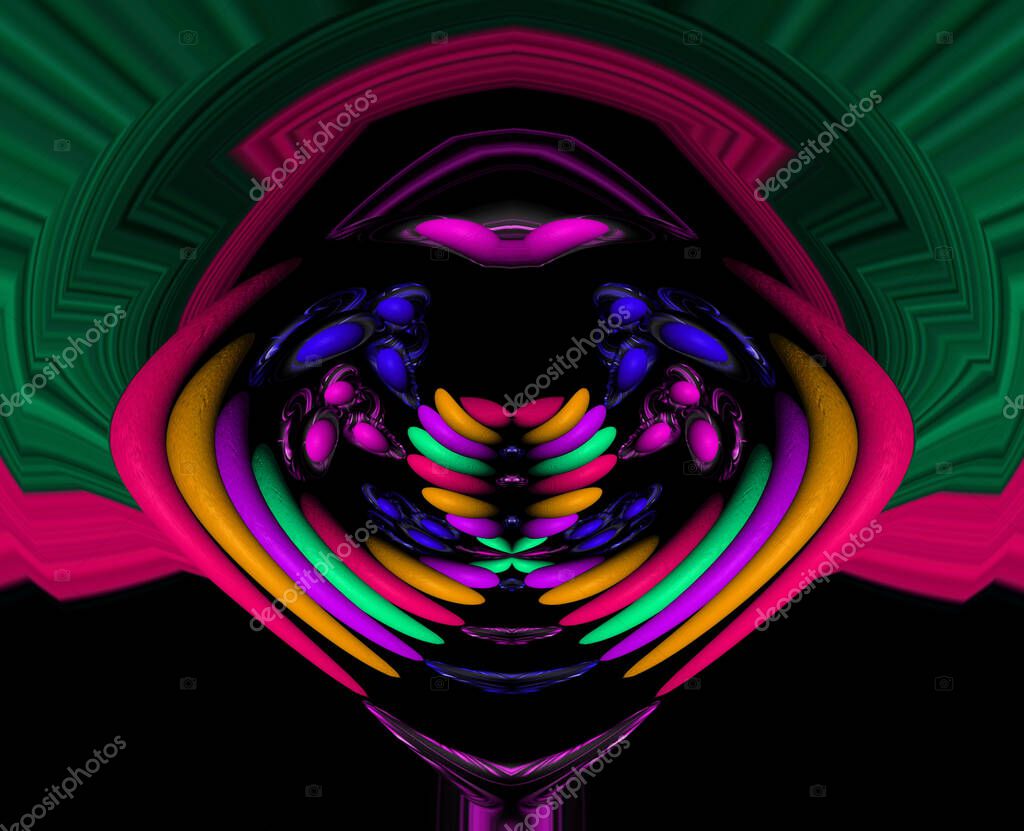 3d renderizado de arte abstracto 3d background.Colorful remolino ...