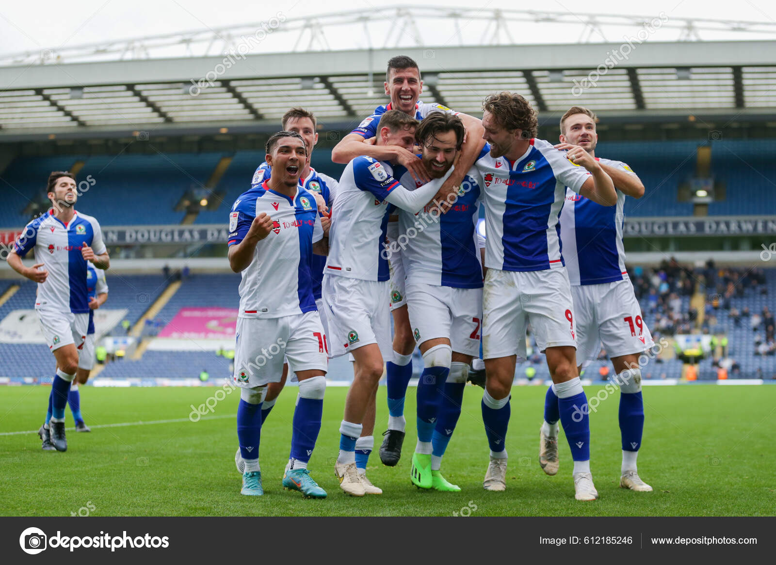 Ben Brereton Diaz Blackburn Rovers Celebrates His Goal Make Sky — Stock ...