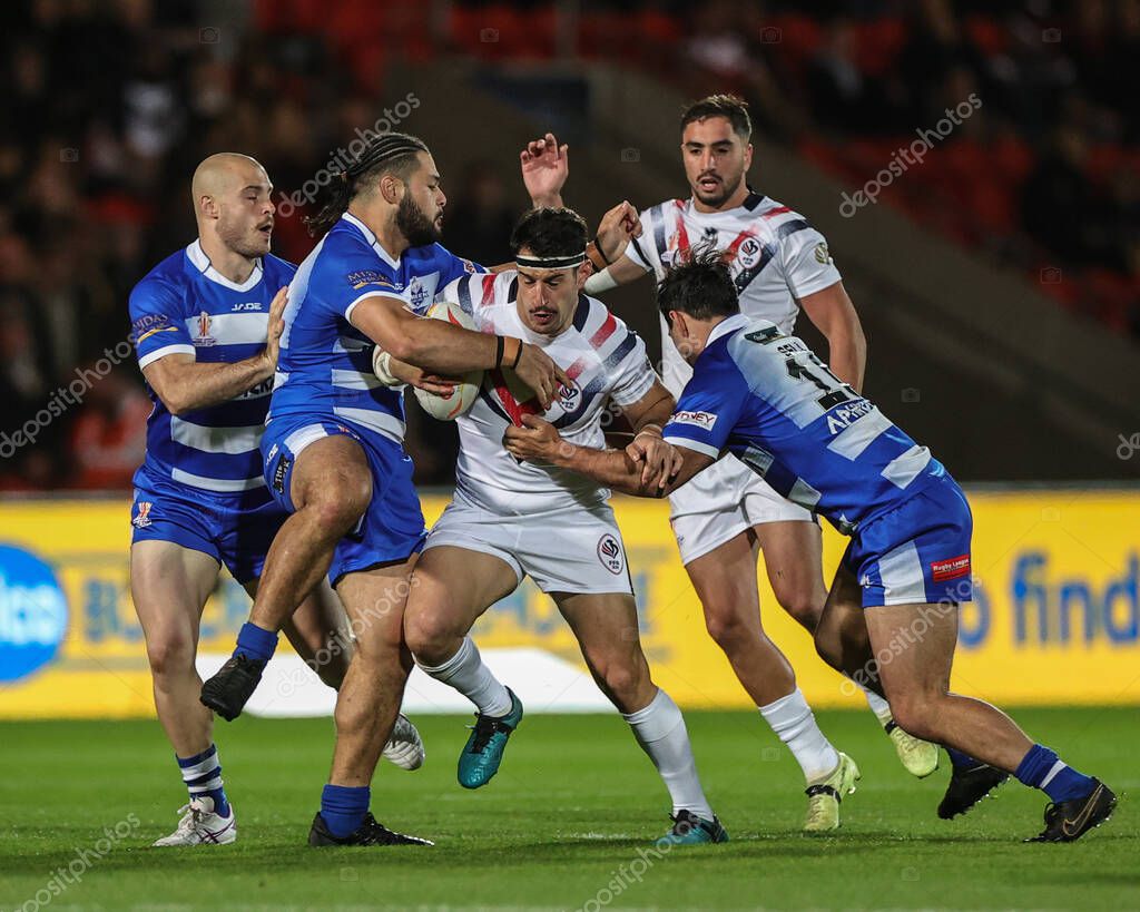 Benjamin Garcia de Francia Robert Tuliatu de Grecia durante la Copa ...