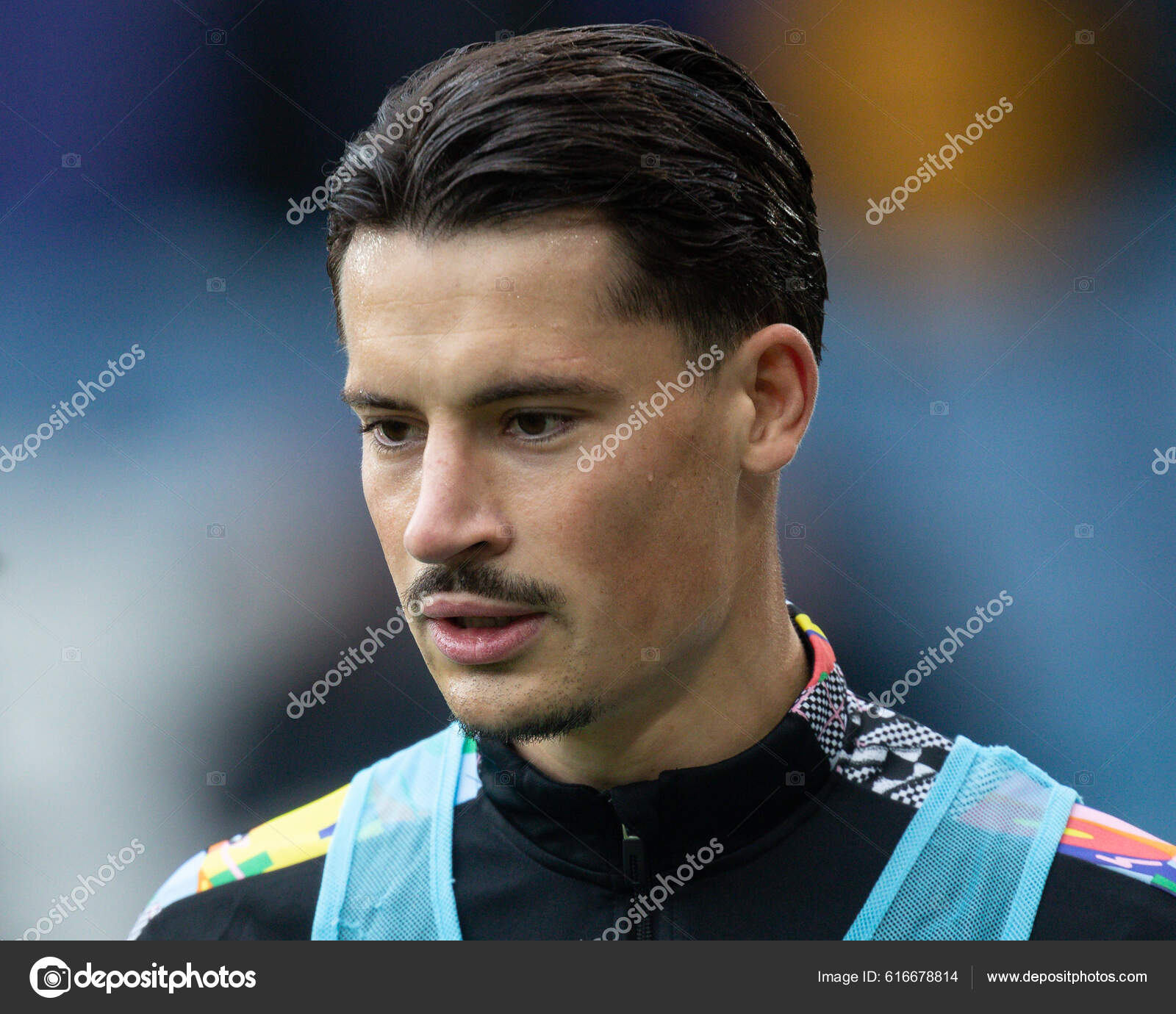 Robin Koch Leeds United Pre Match Warm Ahead Premier League — Stock ...