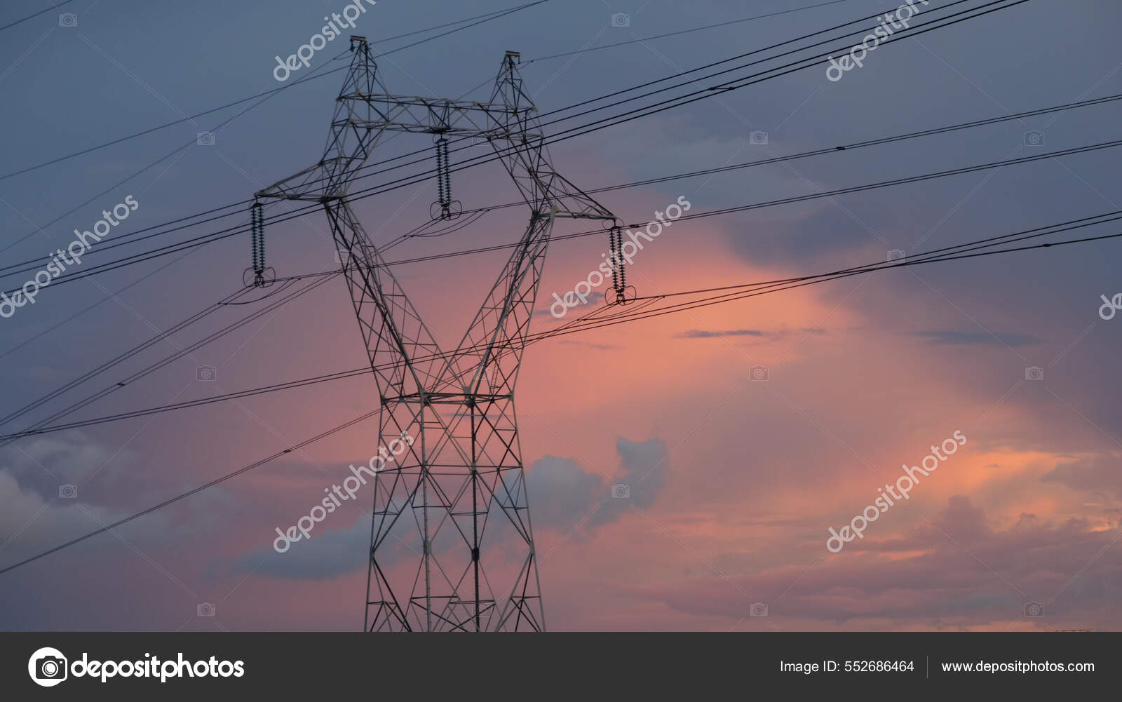 Industry Concept Pylon Electric Pink Sky Pastel Sunrise Electric Sky ...