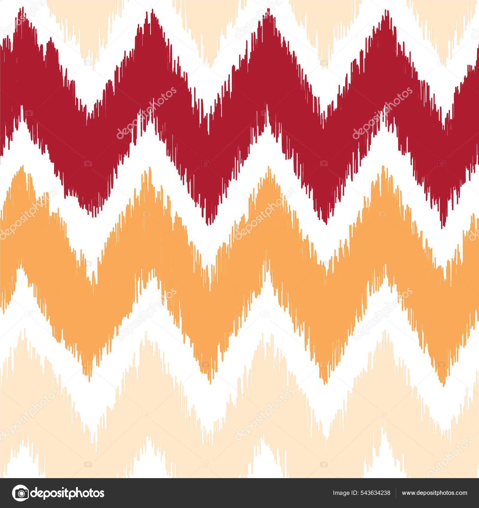 Ikat Pattern Seamless Abstract Background Boho Shawl Repeat Zigzag ...