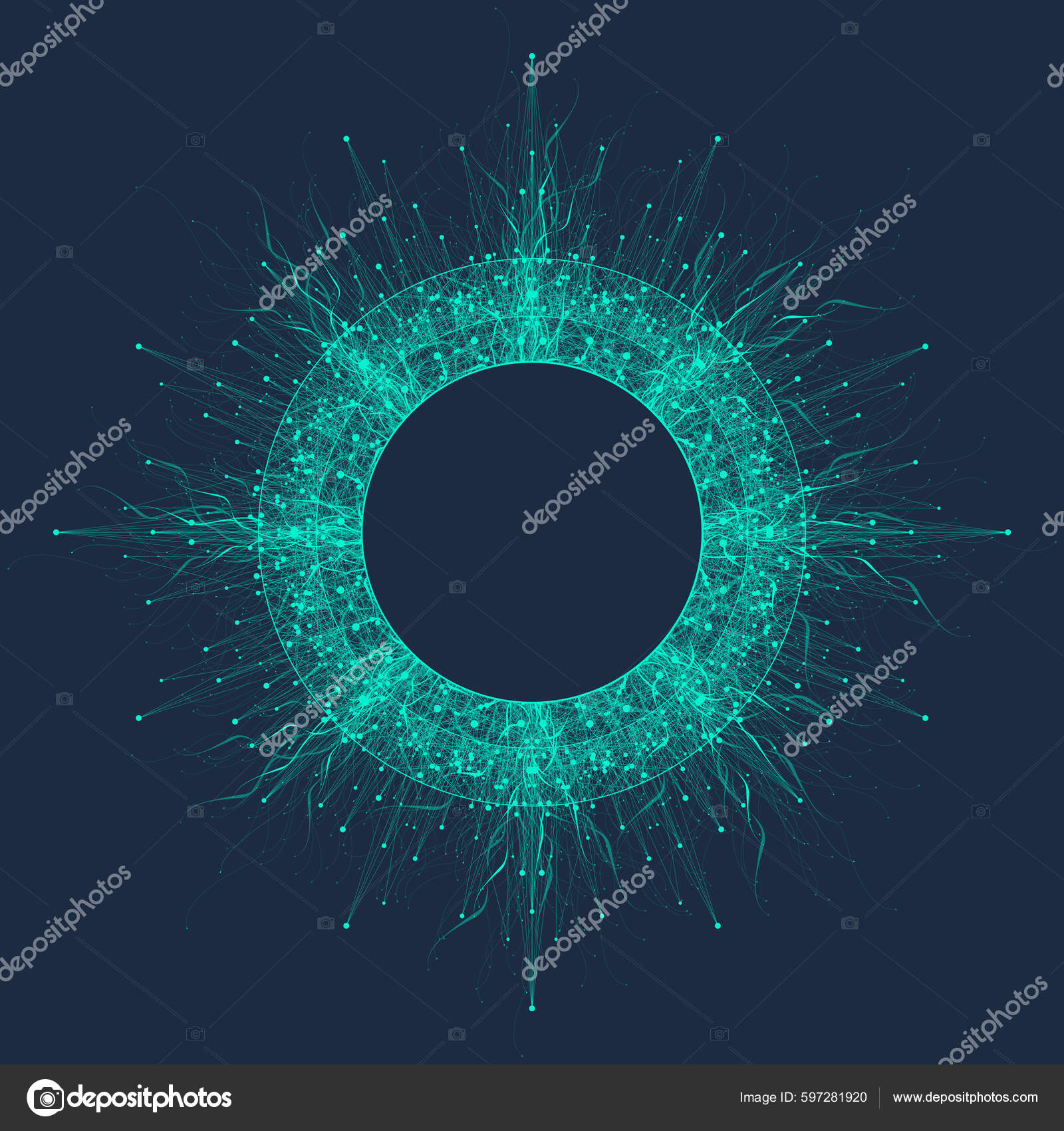 Logo Umělé Inteligence Koncept Strojového Učení Digitální Mozek ...