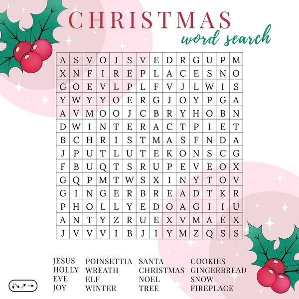 76 ilustraciones de stock de Christmas word search | Depositphotos