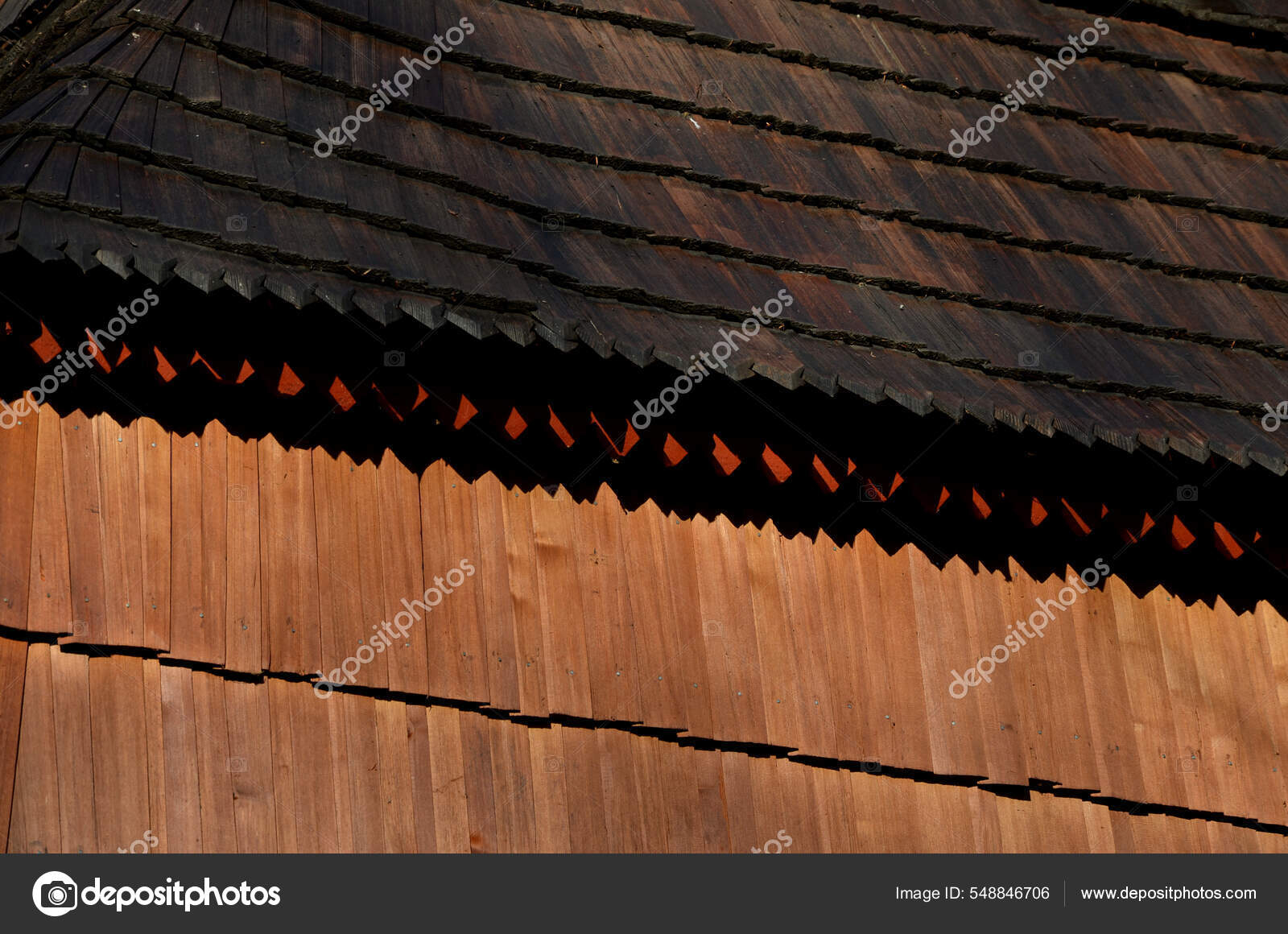 Wooden Paneling Sphere Tower Shape Viking Carpathian Style Church Walls ...