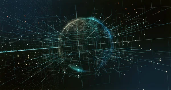 Digital data earth background - Stock Image - Everypixel