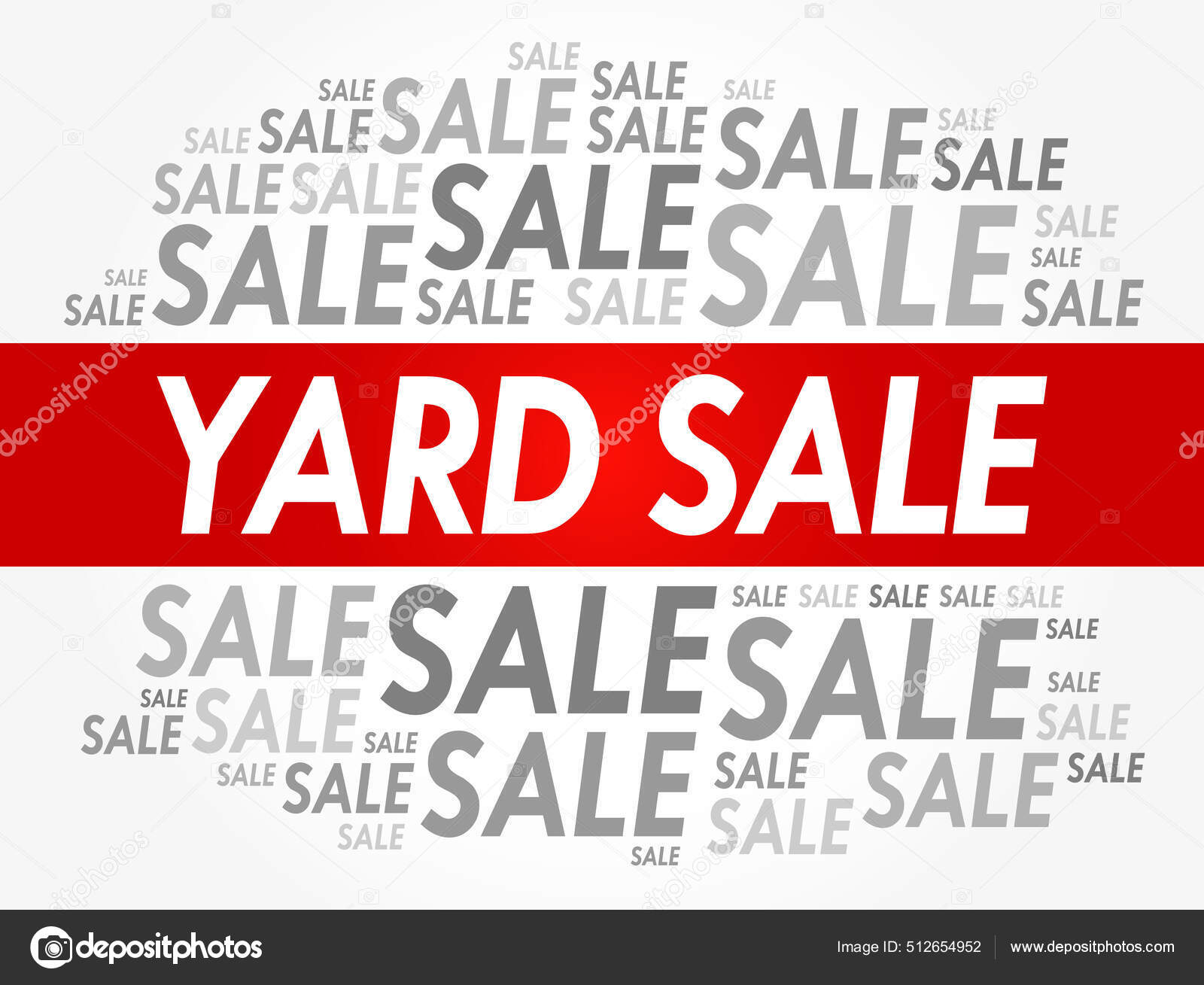 Yard Sale Words Cloud Business Concept Background Stock Vector Image by ...