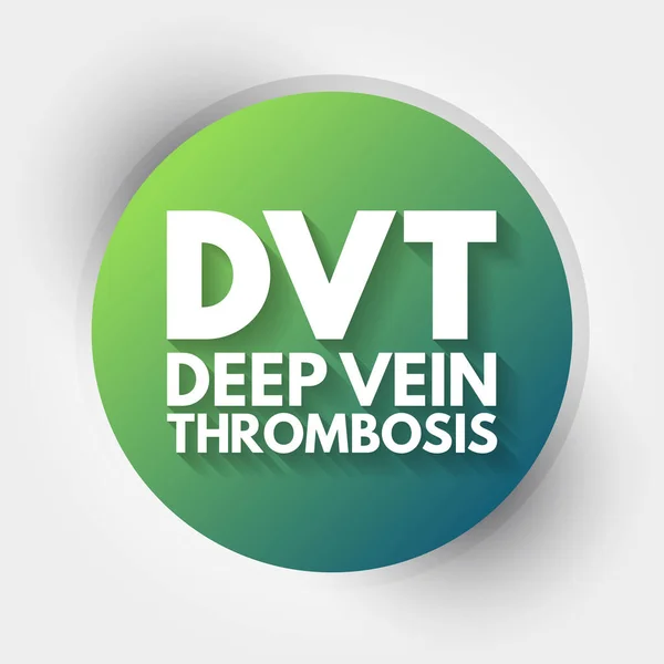 Dvt Deep Vein Thrombosis Acronym Health Concept Background Stock Photo ...