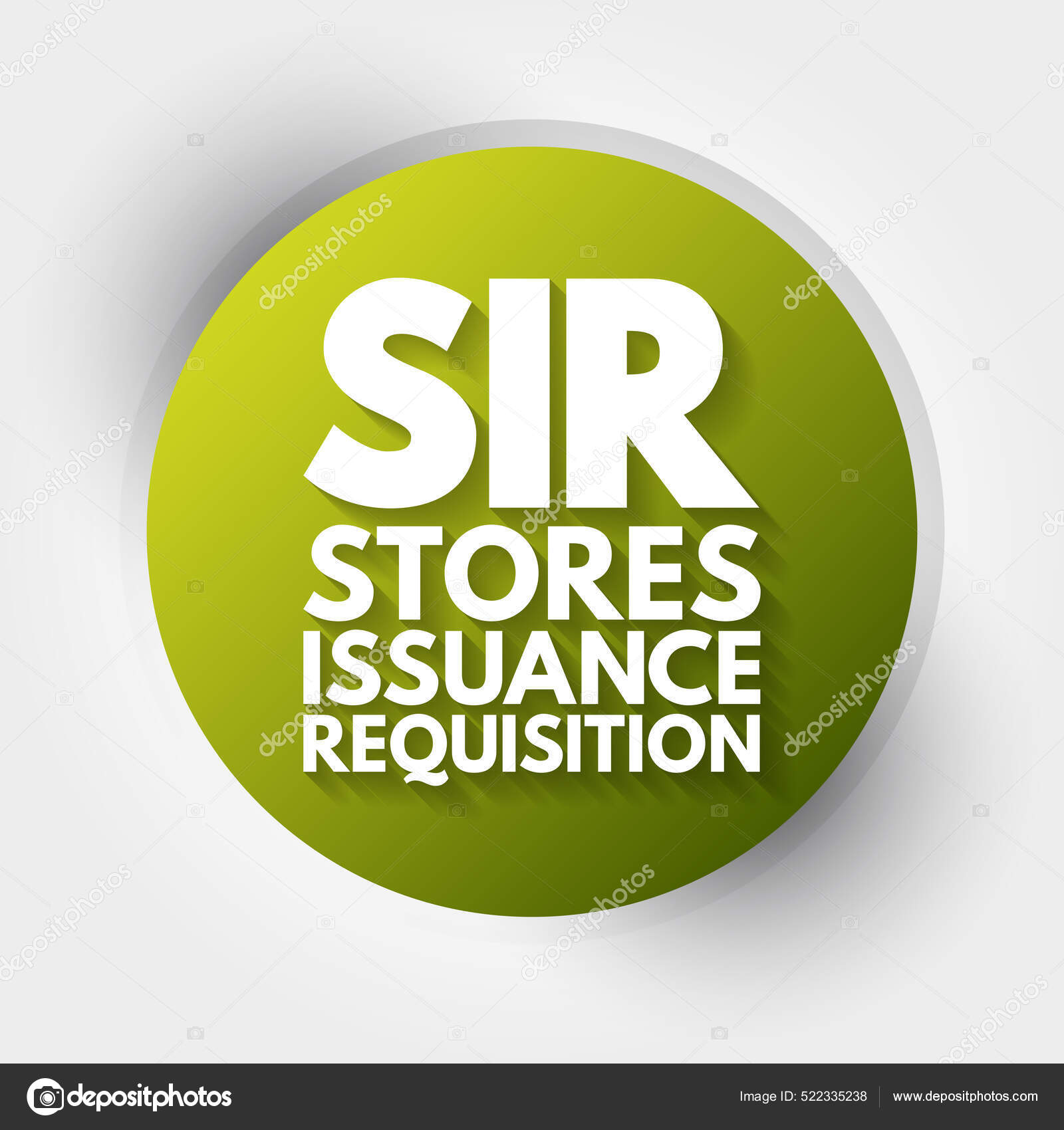 Sir Stores Issuance Requisition Acronym Business Concept Background ...