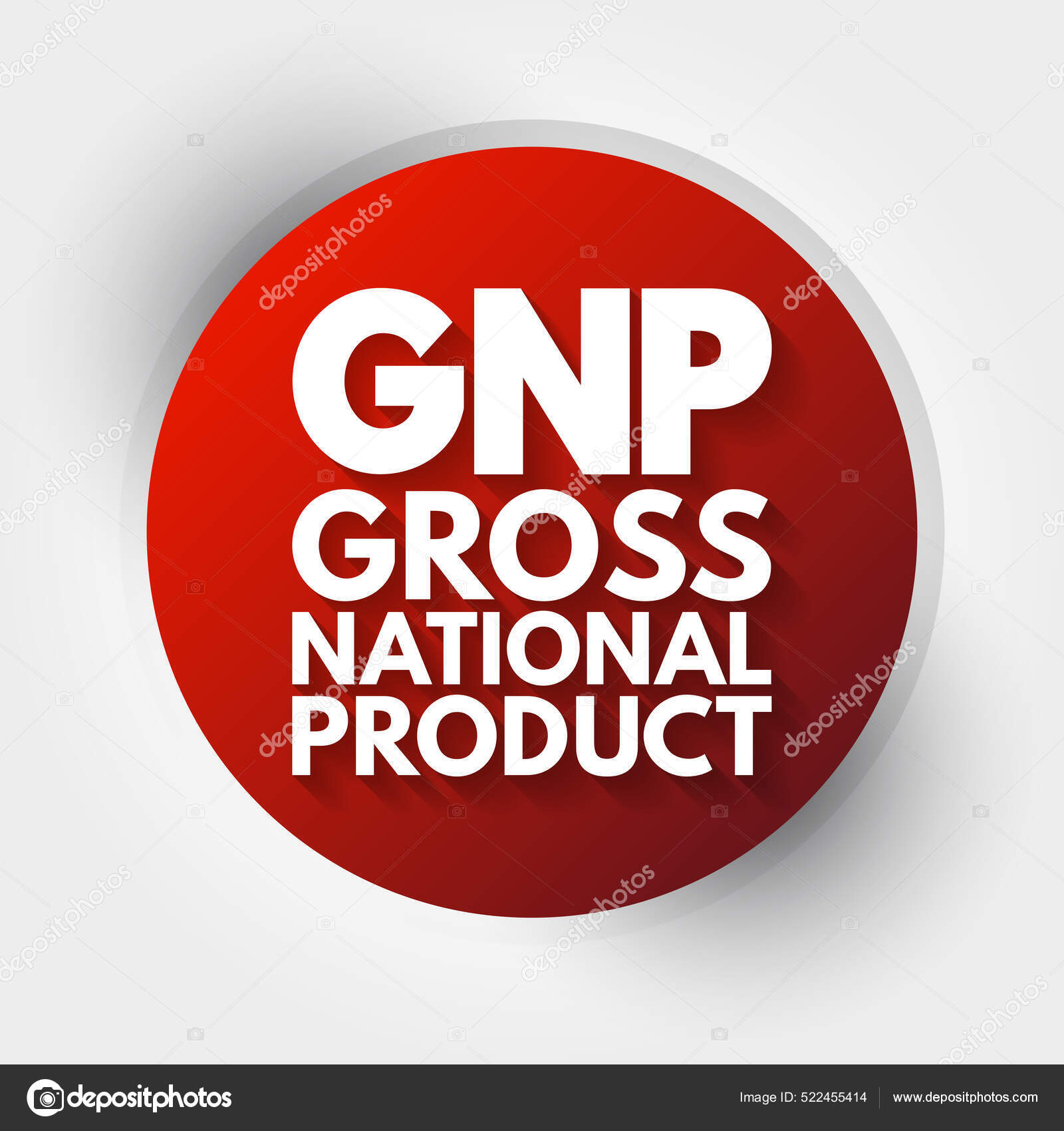 Gnp Gross National Product Acronym Business Concept Background Stock ...