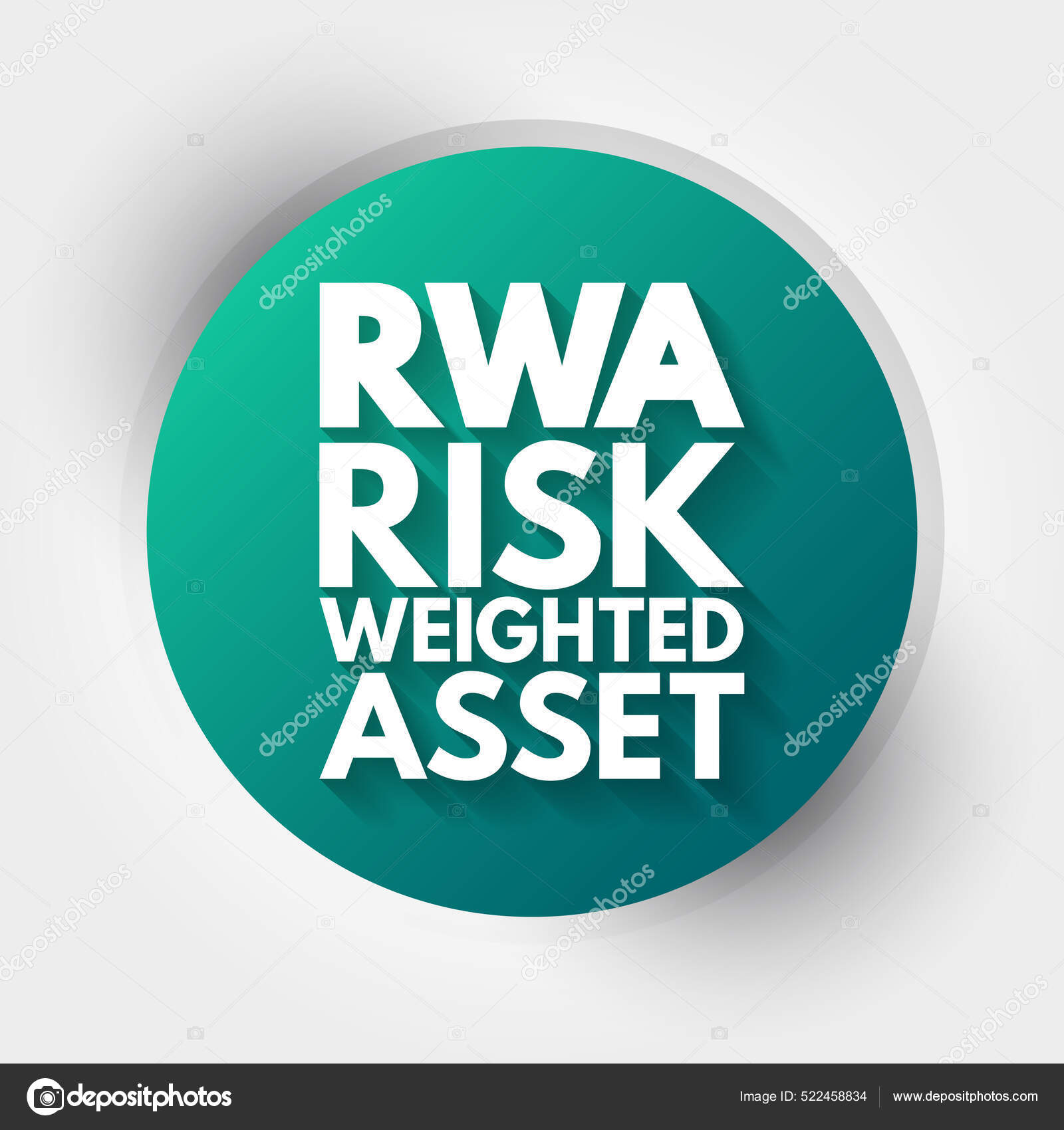 Rwa Risk Weighted Asset Acronym Business Concept Background Stock Vector Image by ©dizanna ...