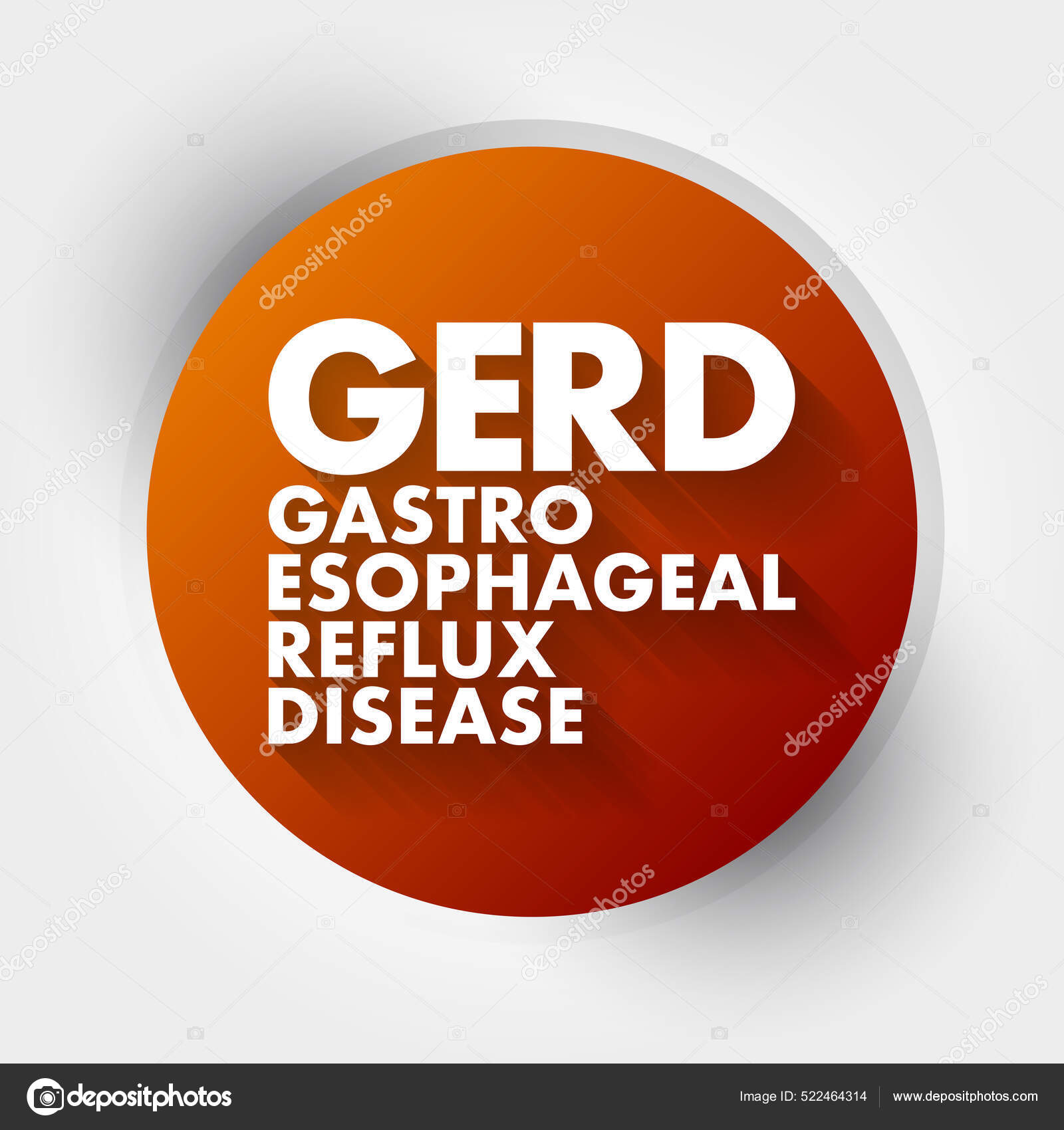 Drge Doença Refluxo Gastroesofágico Sigla Fundo Conceito Médico imagem ...