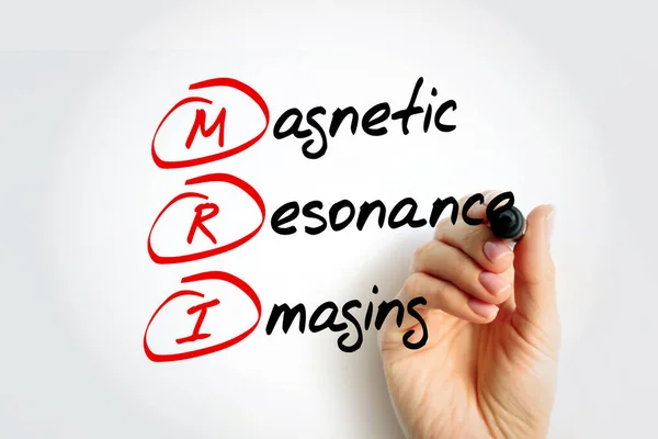 Mri Mri Resonance Imaging Acronym Medical Concepts Background 스톡 벡터 ...