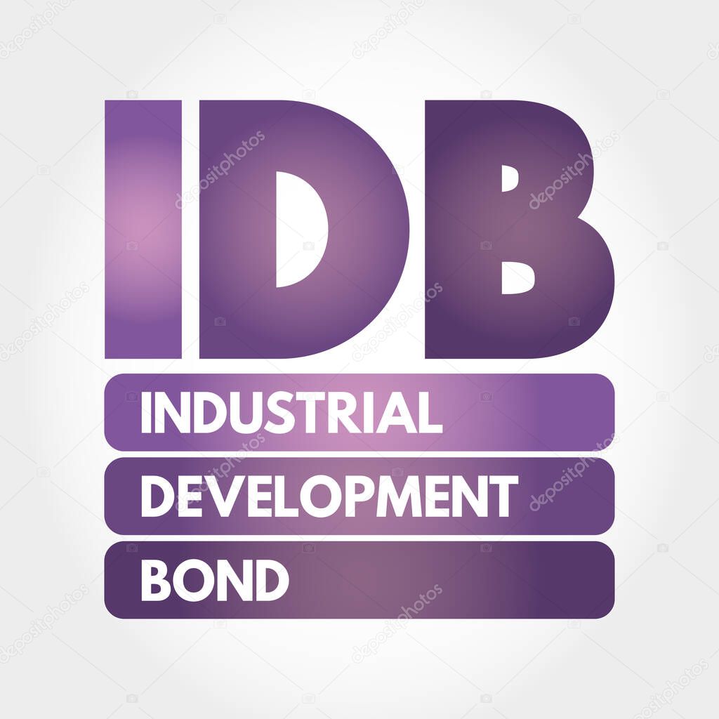 BID Desarrollo Industrial Acrónimo de bonos, fondo de concepto ...