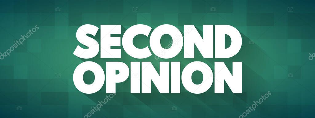 Second opinion Vector Art Stock Images | Depositphotos