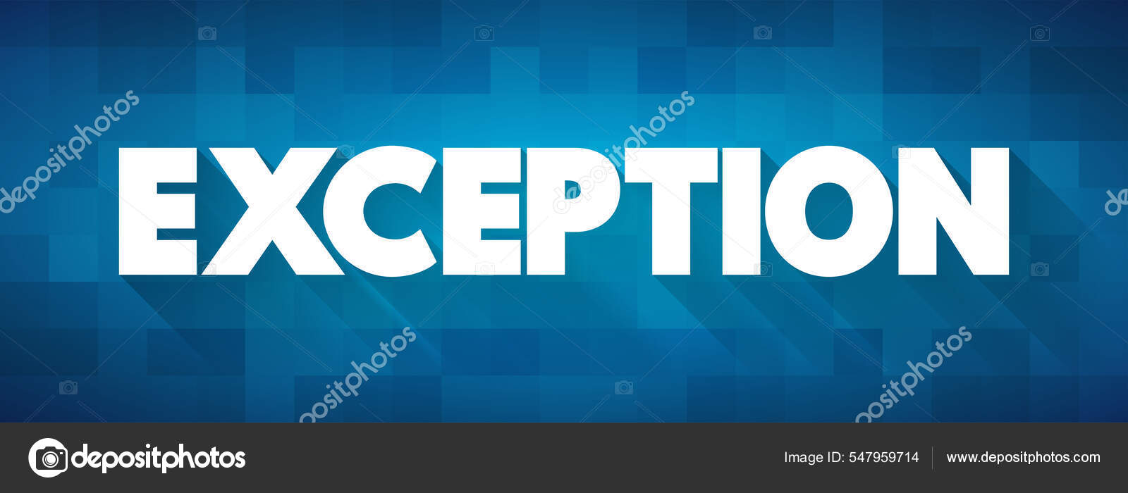 Exception Text Quote Concept Background Stock Vector by ©dizanna 547959714