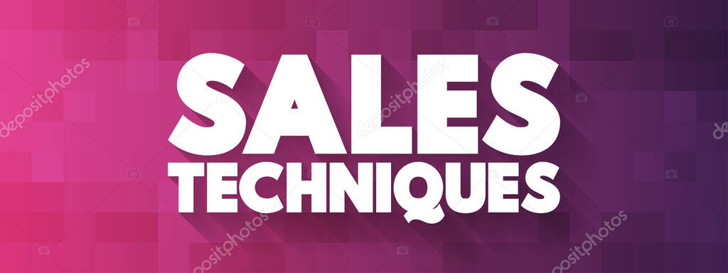 Sales techniques Vector Art Stock Images | Depositphotos