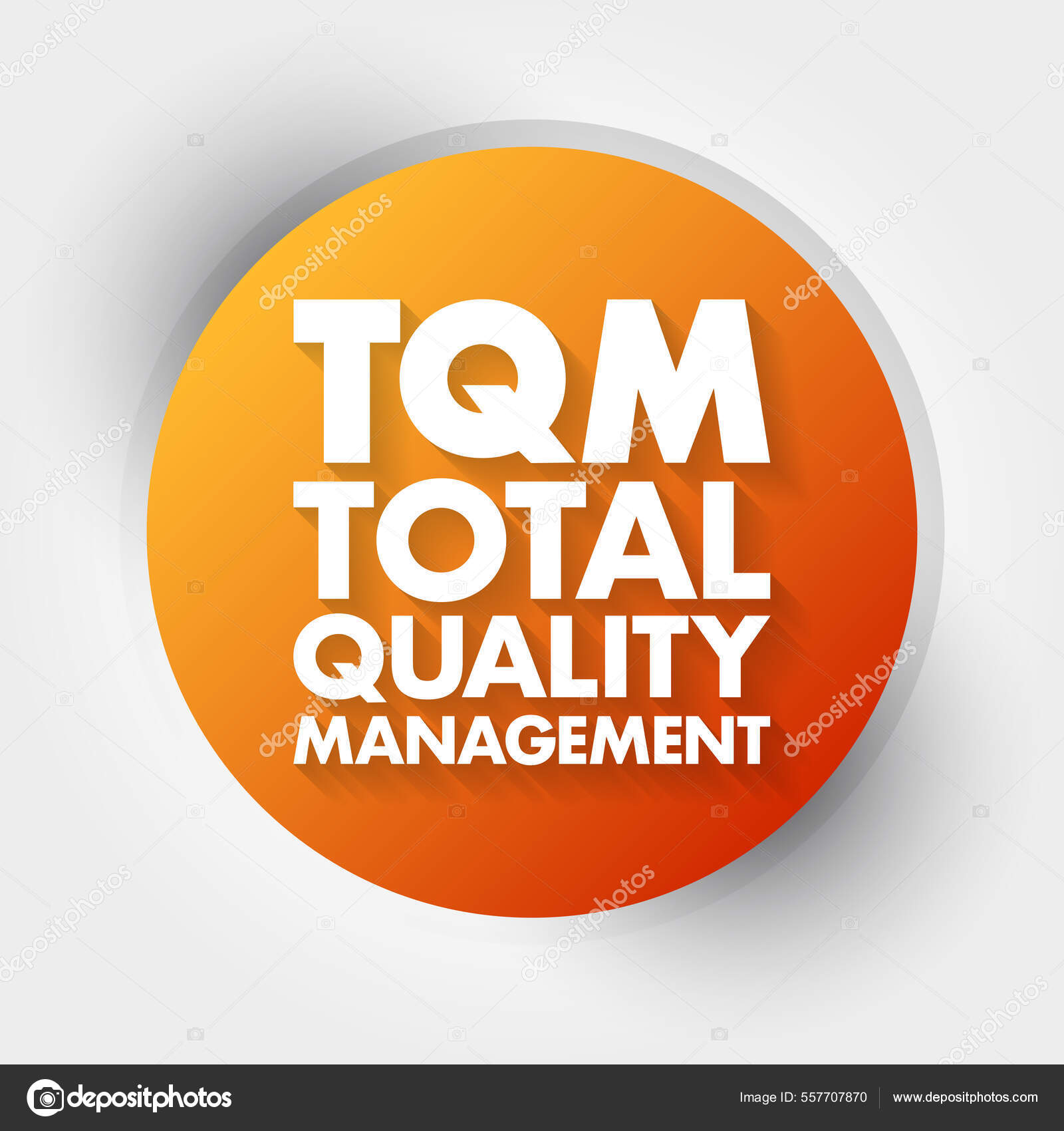 Tqm Total Quality Management Describes Management Approach Long Term ...