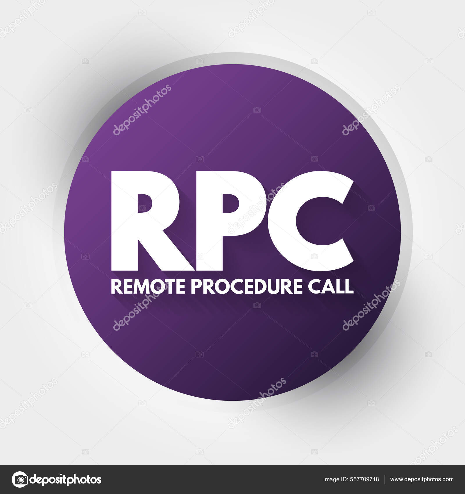 Rpc Remote Procedure Call Acronym Technology Concept Background Stock ...