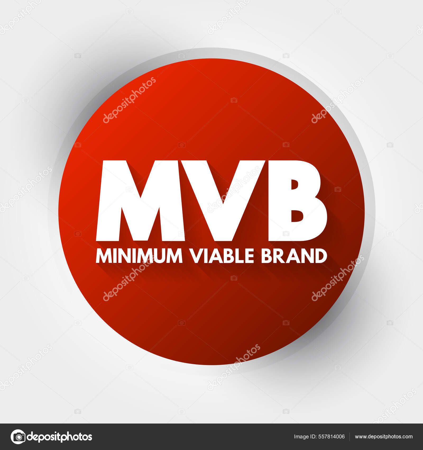 Mvb Minimum Viable Brand Acronym Business Concept Background Stock ...