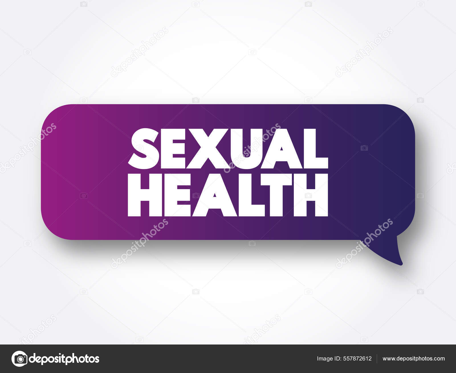 Sexual Health Text Message Bubble Concept Background Stock Vector Image ...