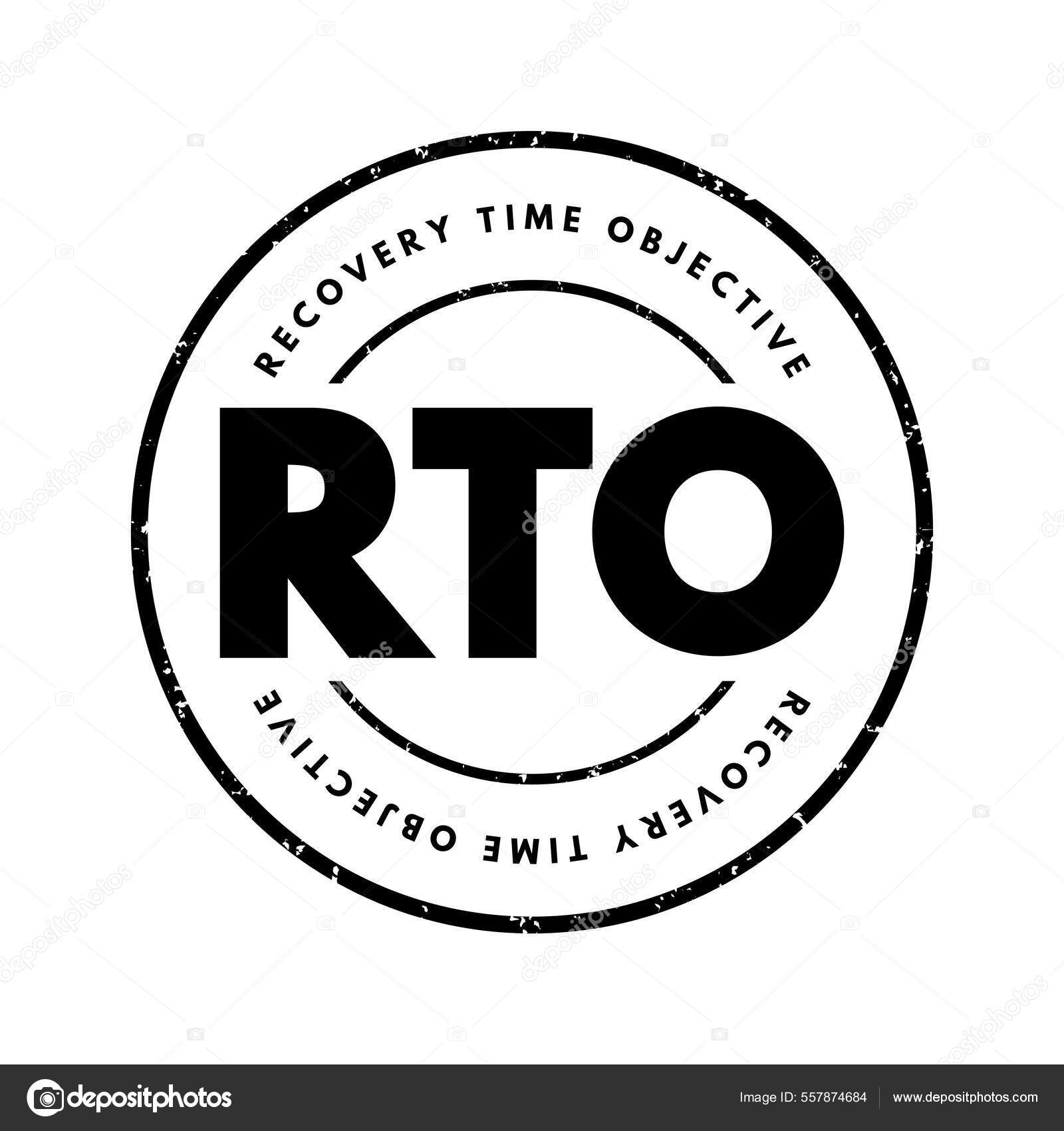Rto Recovery Time Objective Amount Real Time Has Restore Its Stock ...