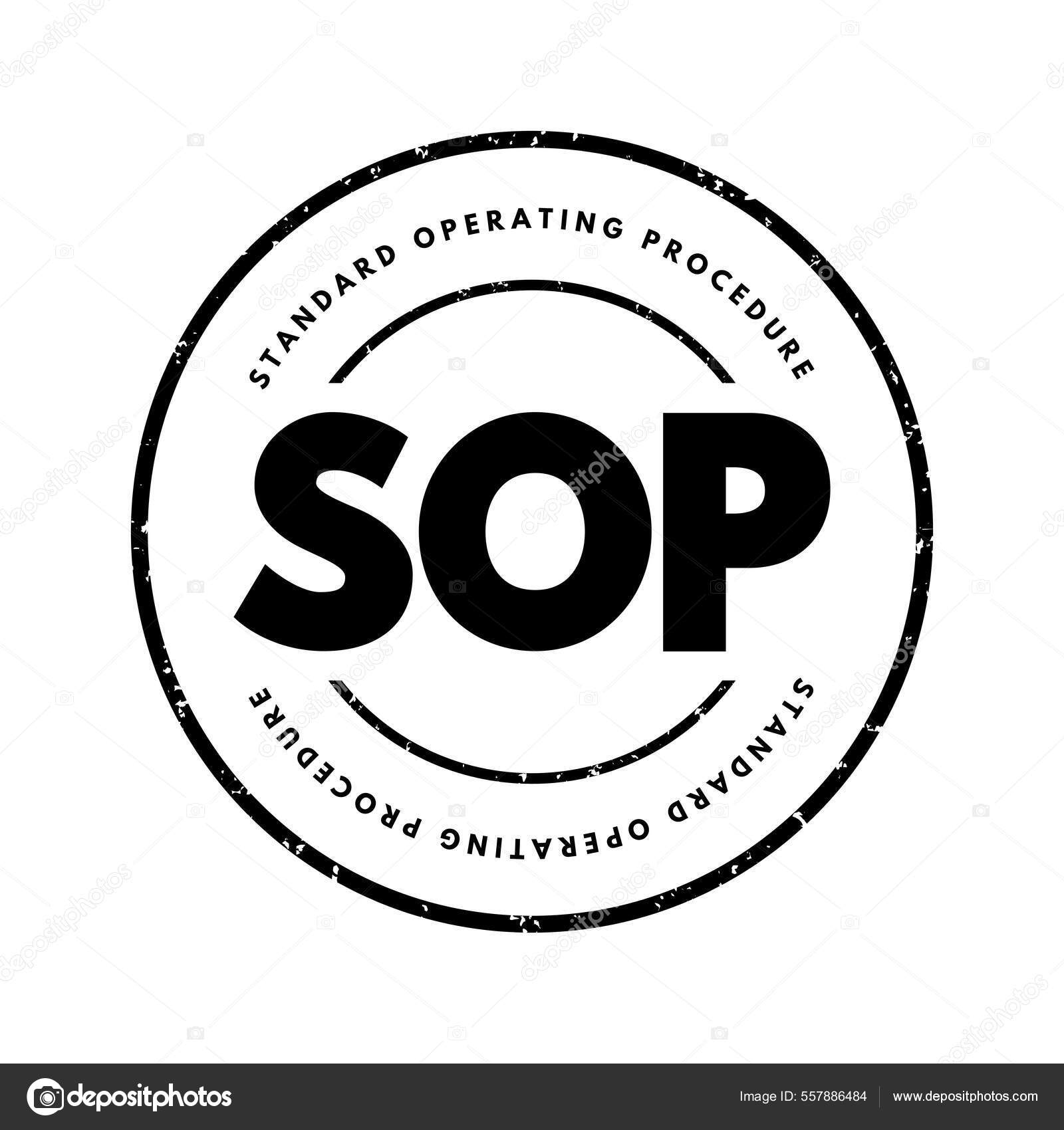 Sop Standard Operating Procedure Set Step Step Instructions Compiled ...