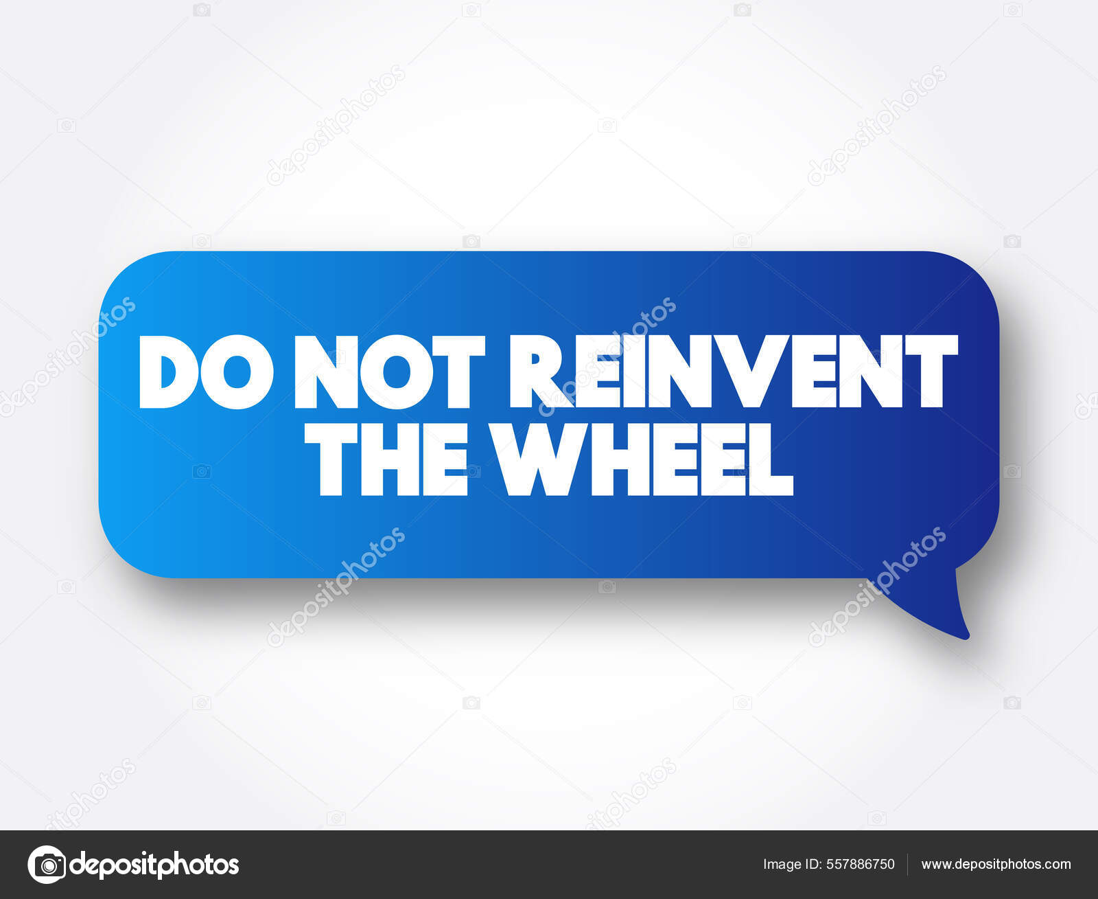 Reinvent Wheel Text Message Bubble Concept Background Stock Vector ...