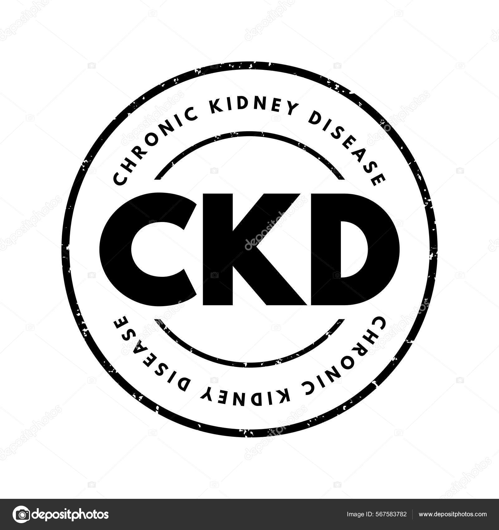 Ckd Chronic Kidney Disease Gradual Loss Kidney Function Period Months ...