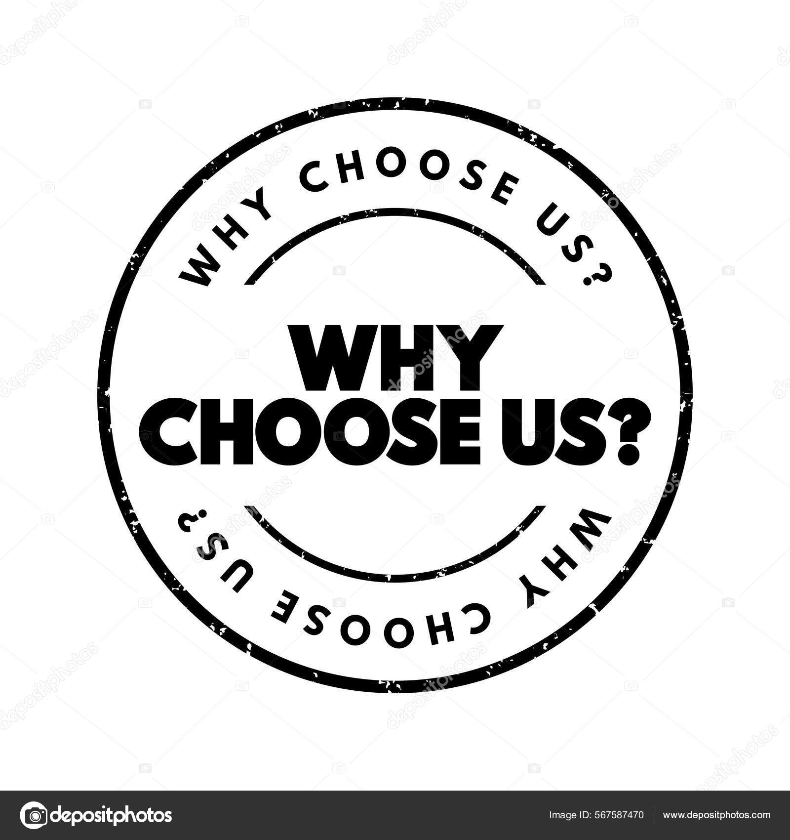Why Choose Question Text Stamp Concept Background Stock Vector Image by ...