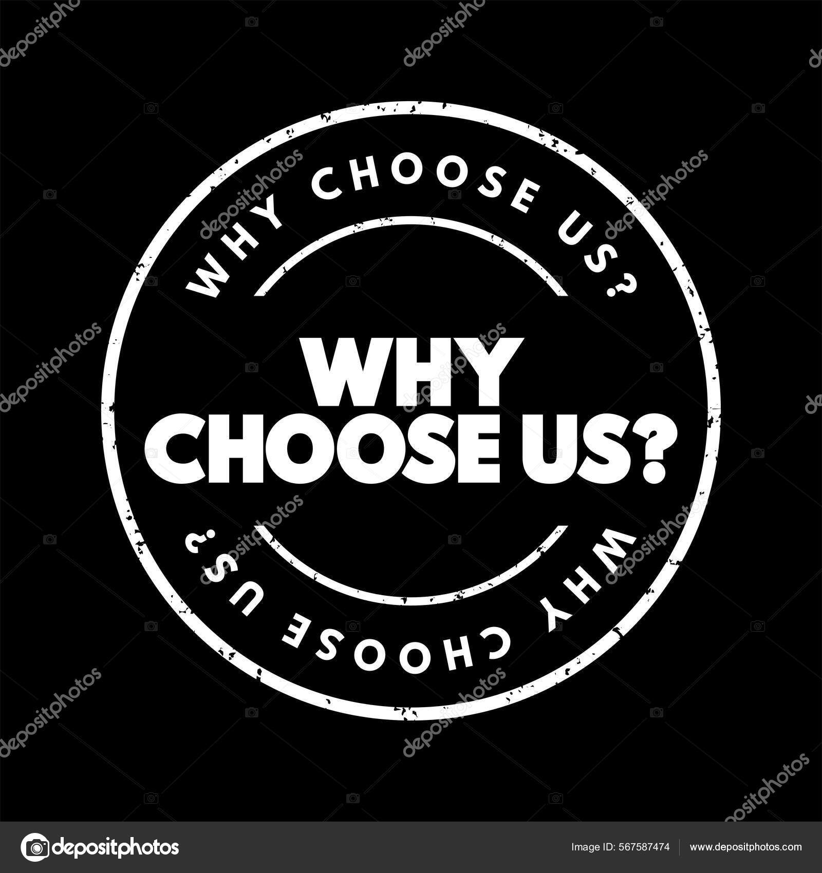 Why Choose Question Text Stamp Concept Background Stock Vector by ...