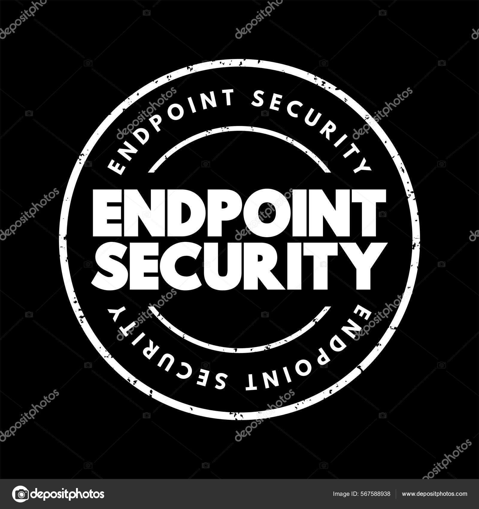 Endpoint Security Text Stamp Concept Background Stock Vector Image by ...