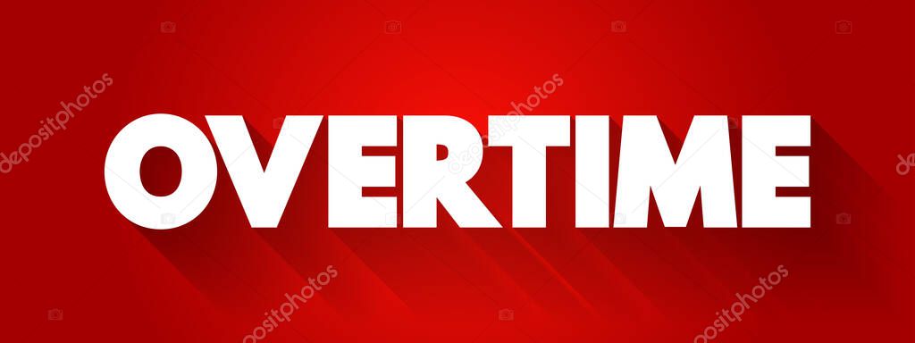 Overtime pay Vector Art Stock Images | Depositphotos