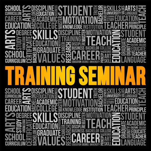 Training Seminar word cloud Stock Vector Image by ©dizanna #139538120