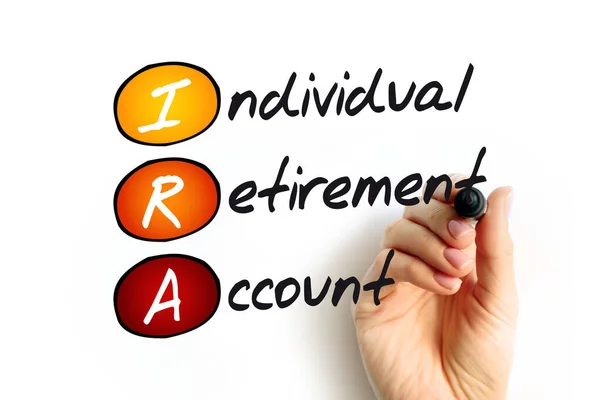 Ira Individual Retirement Account Acronym Concept Background Stock ...