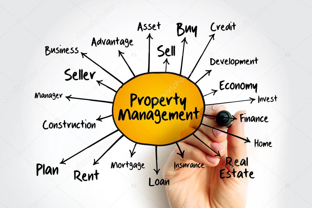Gestione Della Proprietà Mappa Mentale Diagramma Flusso Concetto ...