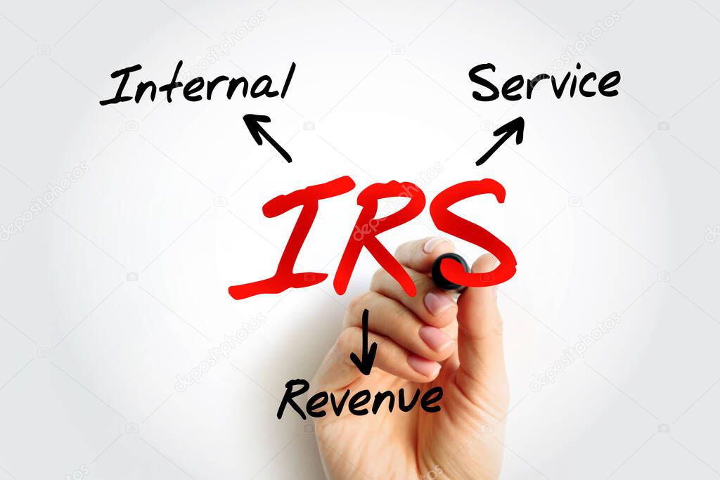 IRS Internal Revenue Service - responsable de la recaudación de impuestos y la administración ...