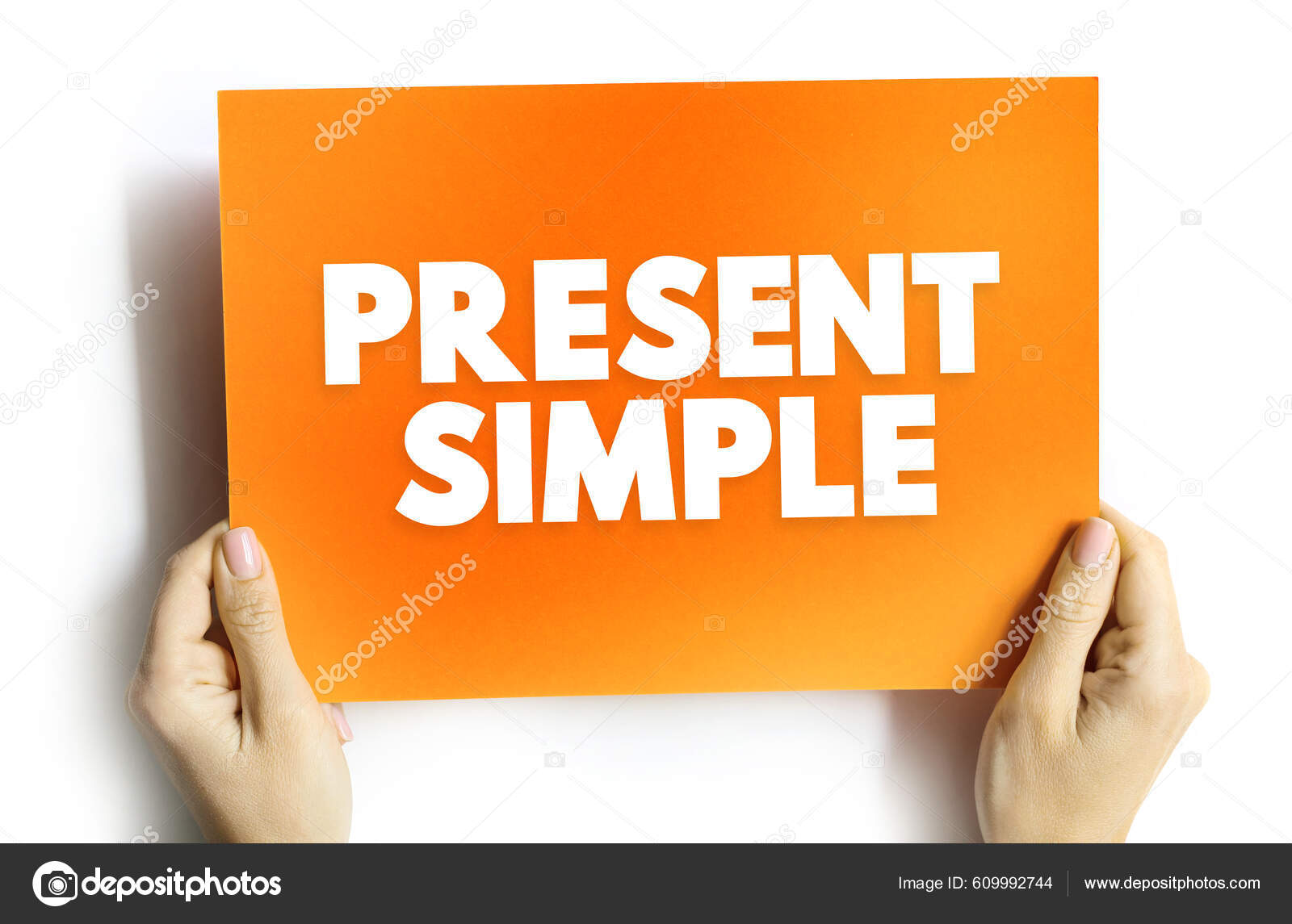 Present Simple One Verb Forms Associated Present Tense Modern English ...