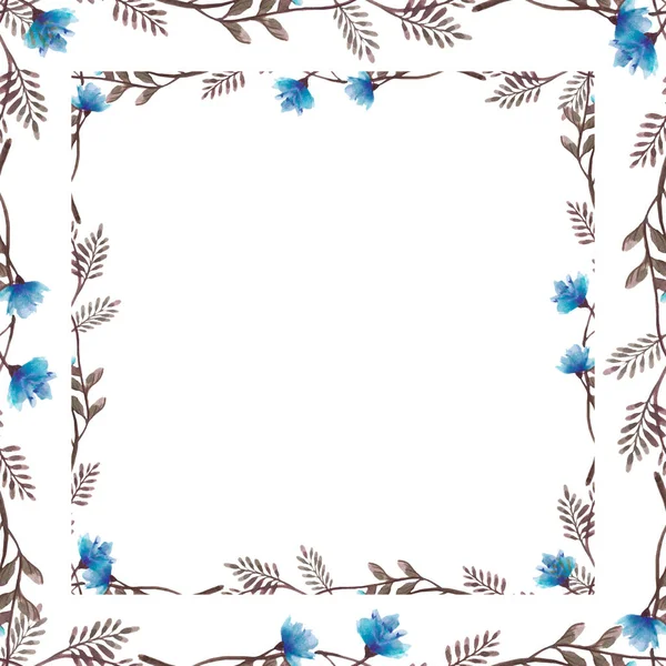 Blue Flower Borders And Frames