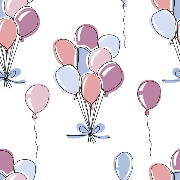 100,000 Birthday balloons pattern Vector Images | Depositphotos
