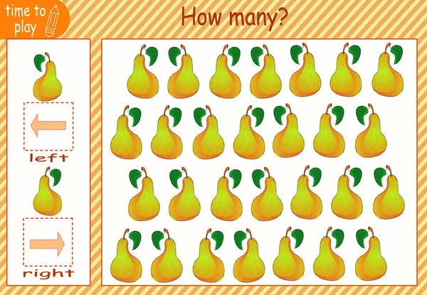 Children's Educational Game Tasks Count How Many Animals Look Right ...